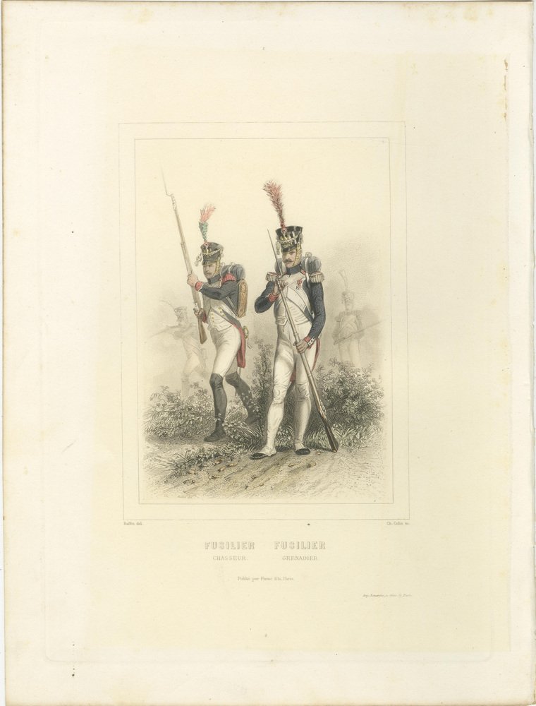 Raffet, Napoleonic Infantry Soldiers: Sapper, Cannoneer, Voltigeur ...