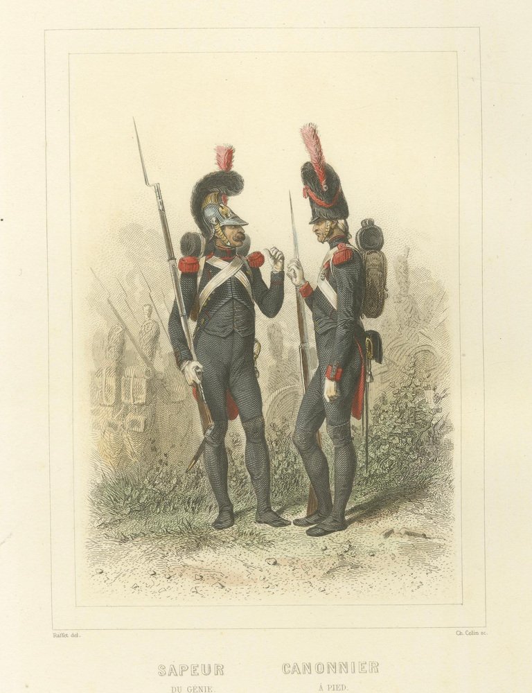 Raffet, Napoleonic Infantry Soldiers: Sapper, Cannoneer, Voltigeur ...