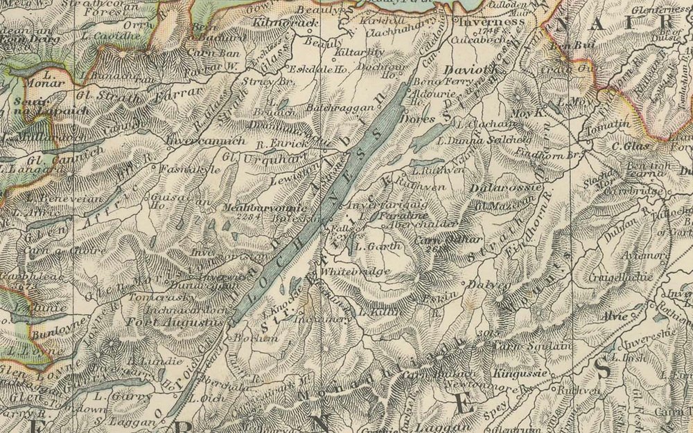 Antique Map of Northern Scotland, 1903 for sale at Pamono