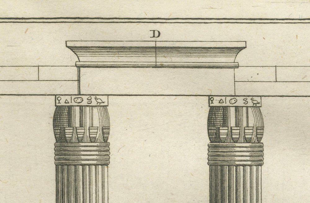 Pococke, Temple Portico and Columns at Antinoöpolis Architectural, 1776 ...