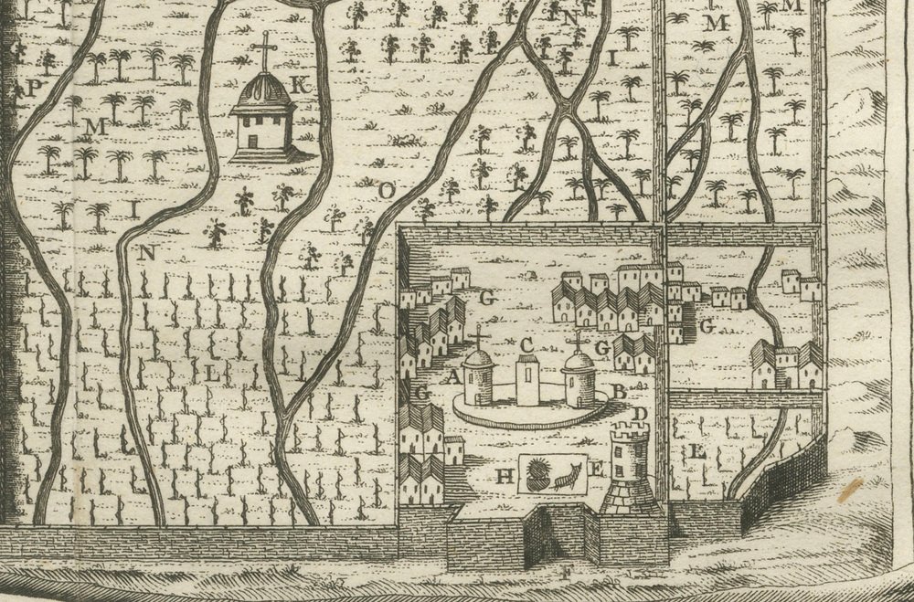 Monastery Map of St. Paulus and St. Antonius in the Egyptian Desert ...