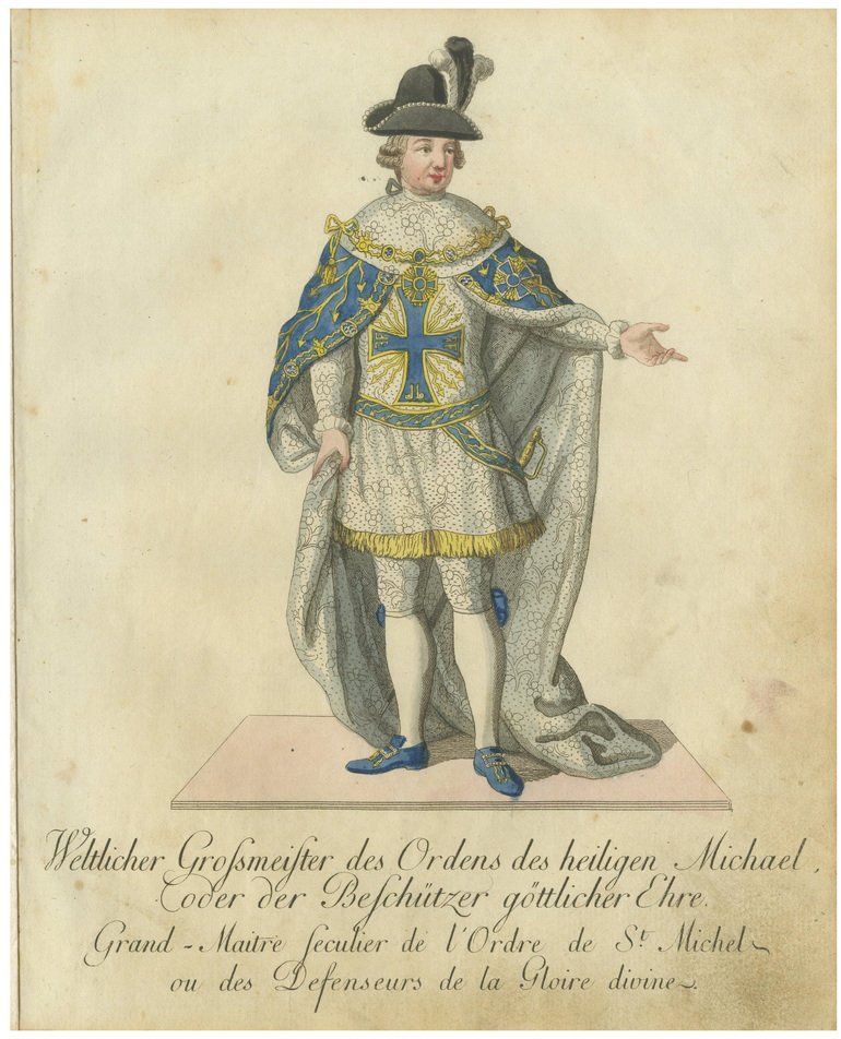 Schwan, Grand Master of the Order of St. Michael in Ceremonial Attire ...