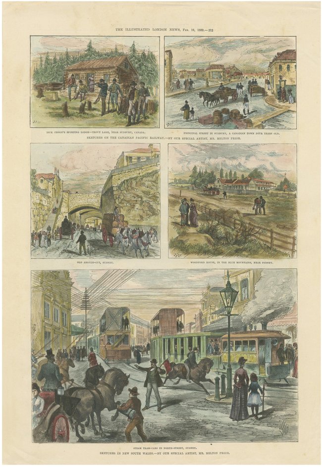 Prior, Illustrated London News 1889 Scenes: Canada and New South Wales ...