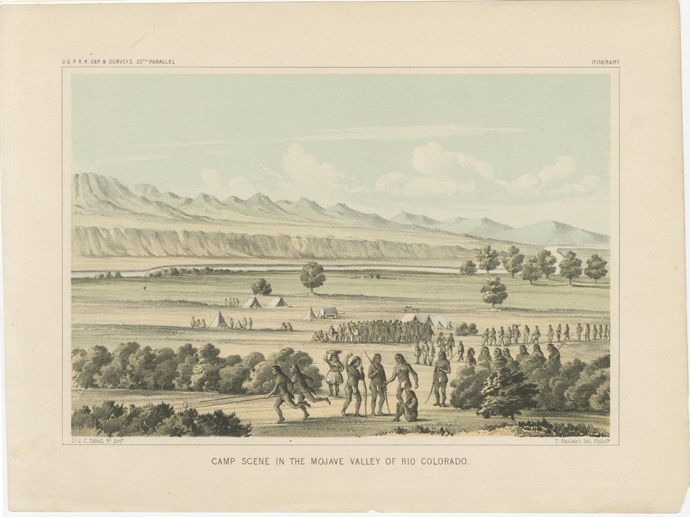 T. Sinclair, Camp Scene in the Mojave Valley of Rio Colorado ...