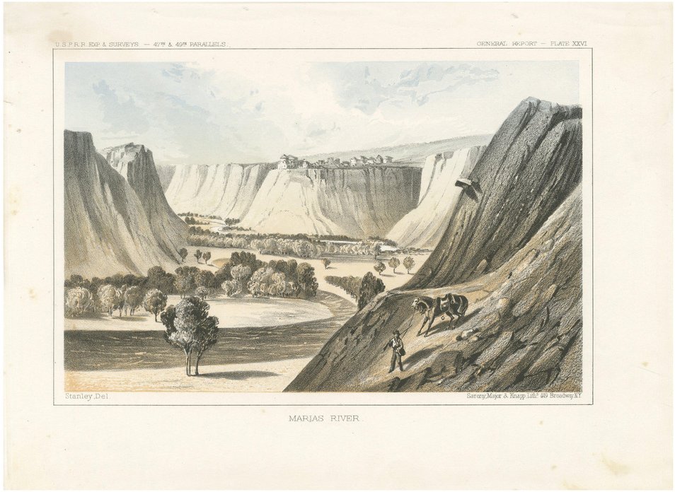 Majestic View of the Marias River Canyon by Great Falls, Montana, 856 ...