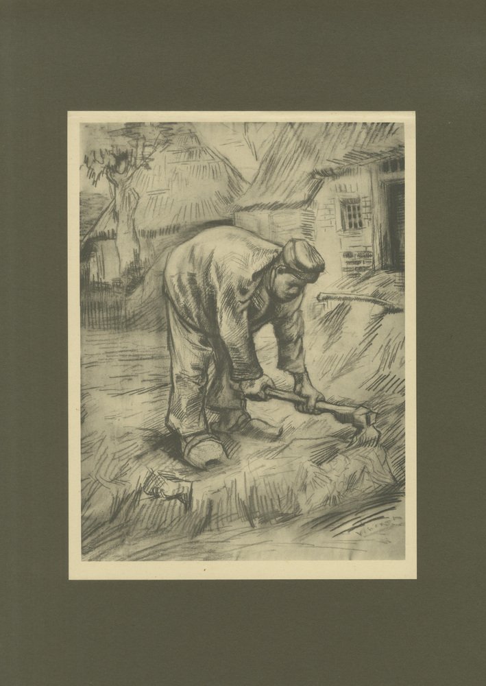 After Vincent Van Gogh, Peasant Digging, 1928, Portfolio Print for sale ...