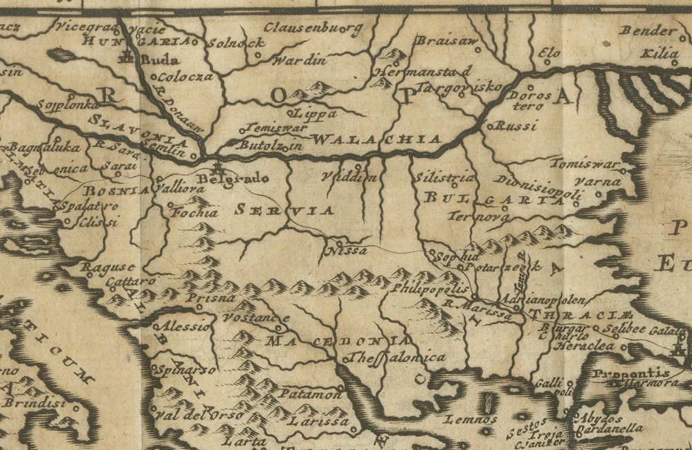 Venetian Trade Routes in the Levant Map by Pieter Van Der Aa, 1720 for ...