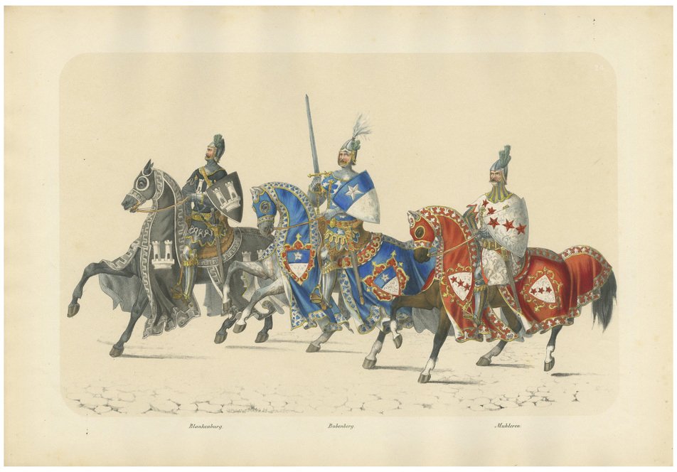 Gallant Knights of Blankenburg and Bubenberg and Mattern in Swiss ...