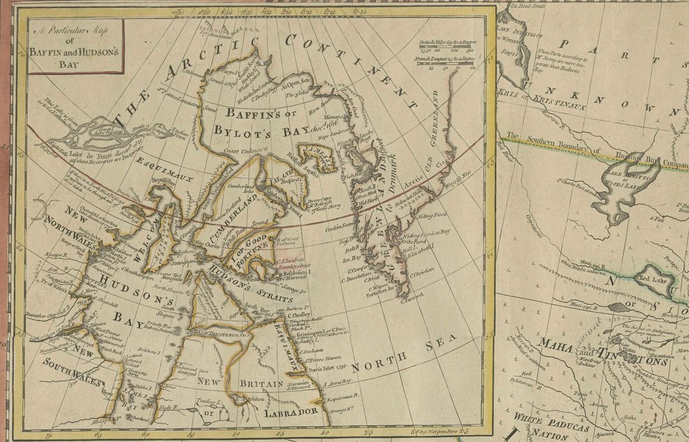 Antique Wall Map of North America, 1793 for sale at Pamono