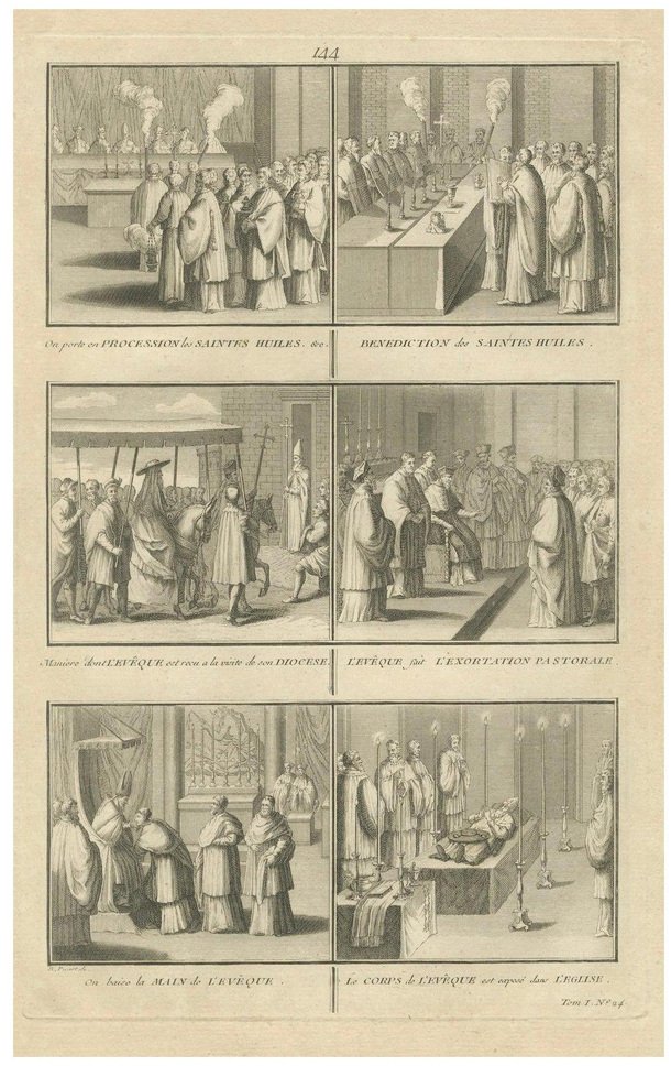 Catholic Episcopal Rites, 1734, Paper for sale at Pamono