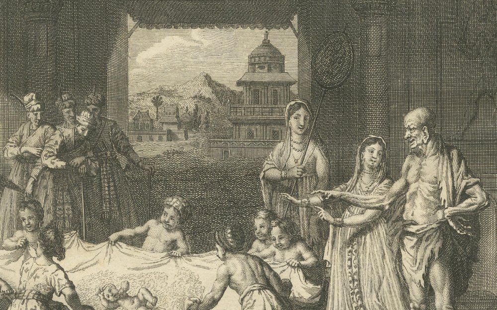 Picart, Birth and Naming Rituals of the Banians, 1734, Print for sale ...