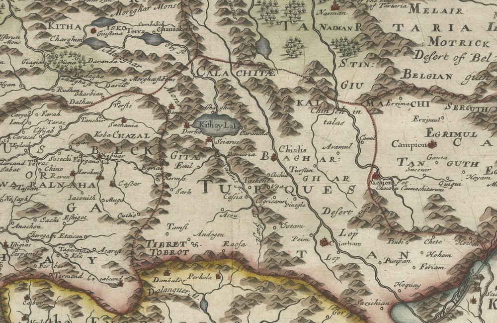 Map of Tartary by Richard Blome, 1670 for sale at Pamono