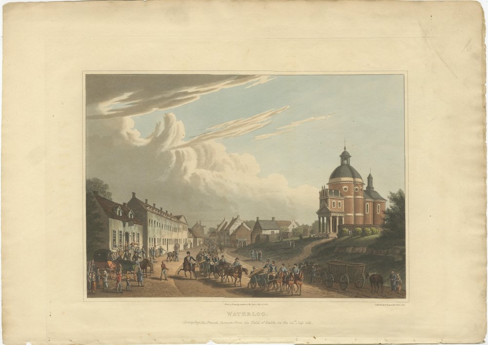 Napoleons Defeat at Waterloo, 1816, Paper for sale at Pamono