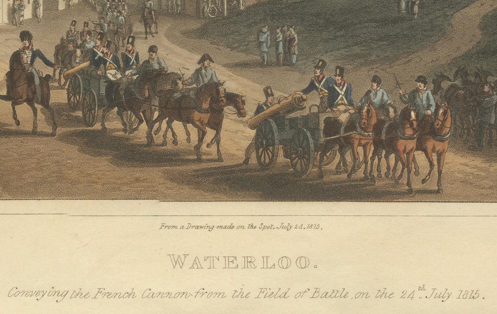 Napoleons Defeat at Waterloo, 1816, Paper for sale at Pamono