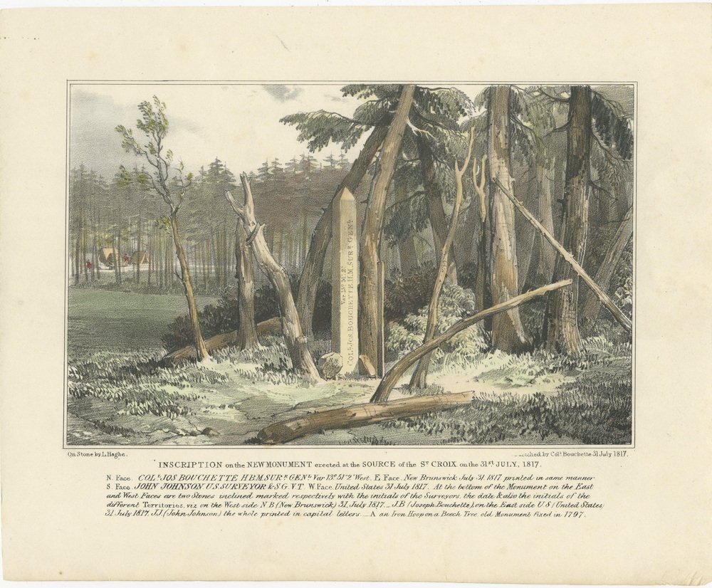 Boundary Marker at St. Croix River Source, A Historic Diplomatic ...