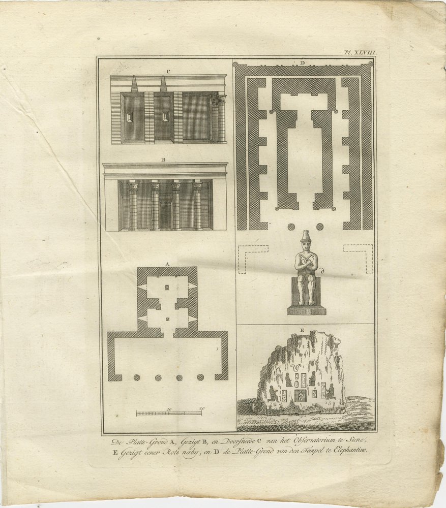 Elephantine and Philae Temples, 1776, Paper, Set of 2 for sale at Pamono