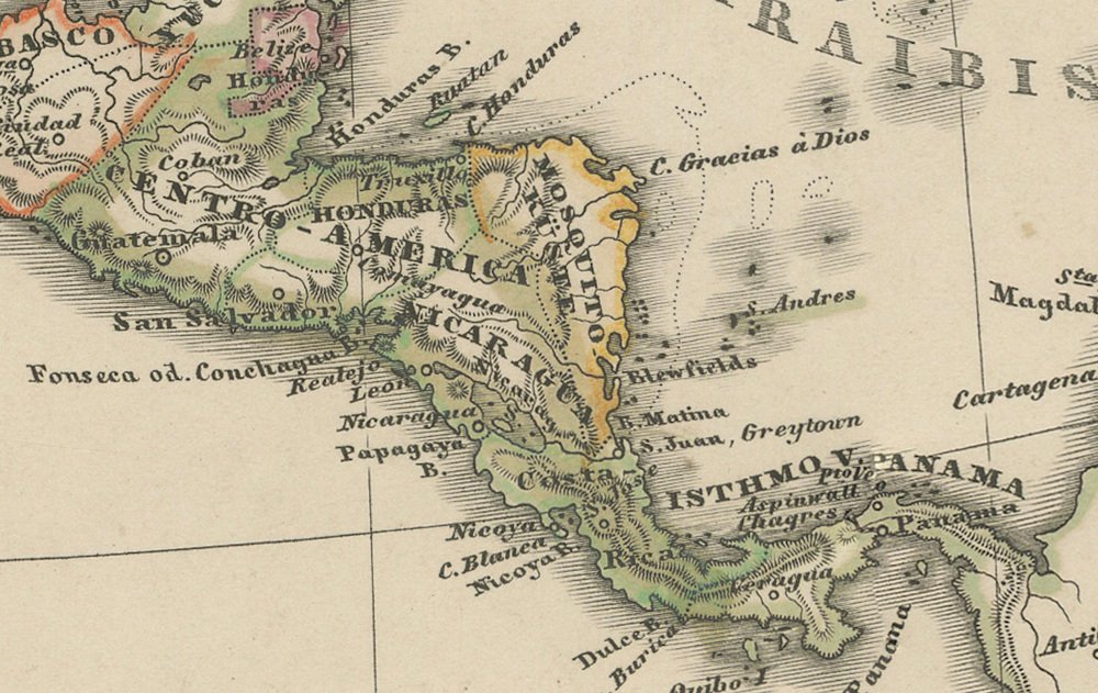 North America Map, 1857 for sale at Pamono