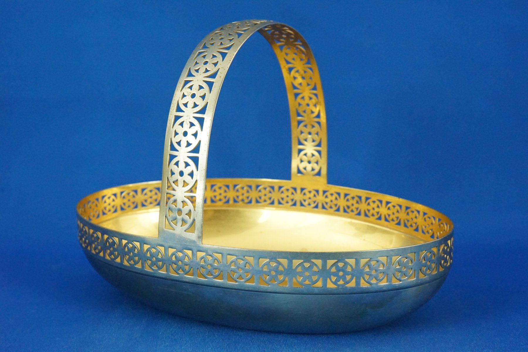 Vintage Art Deco Basket in Metal from WMF Factory of Albert Mayer ...
