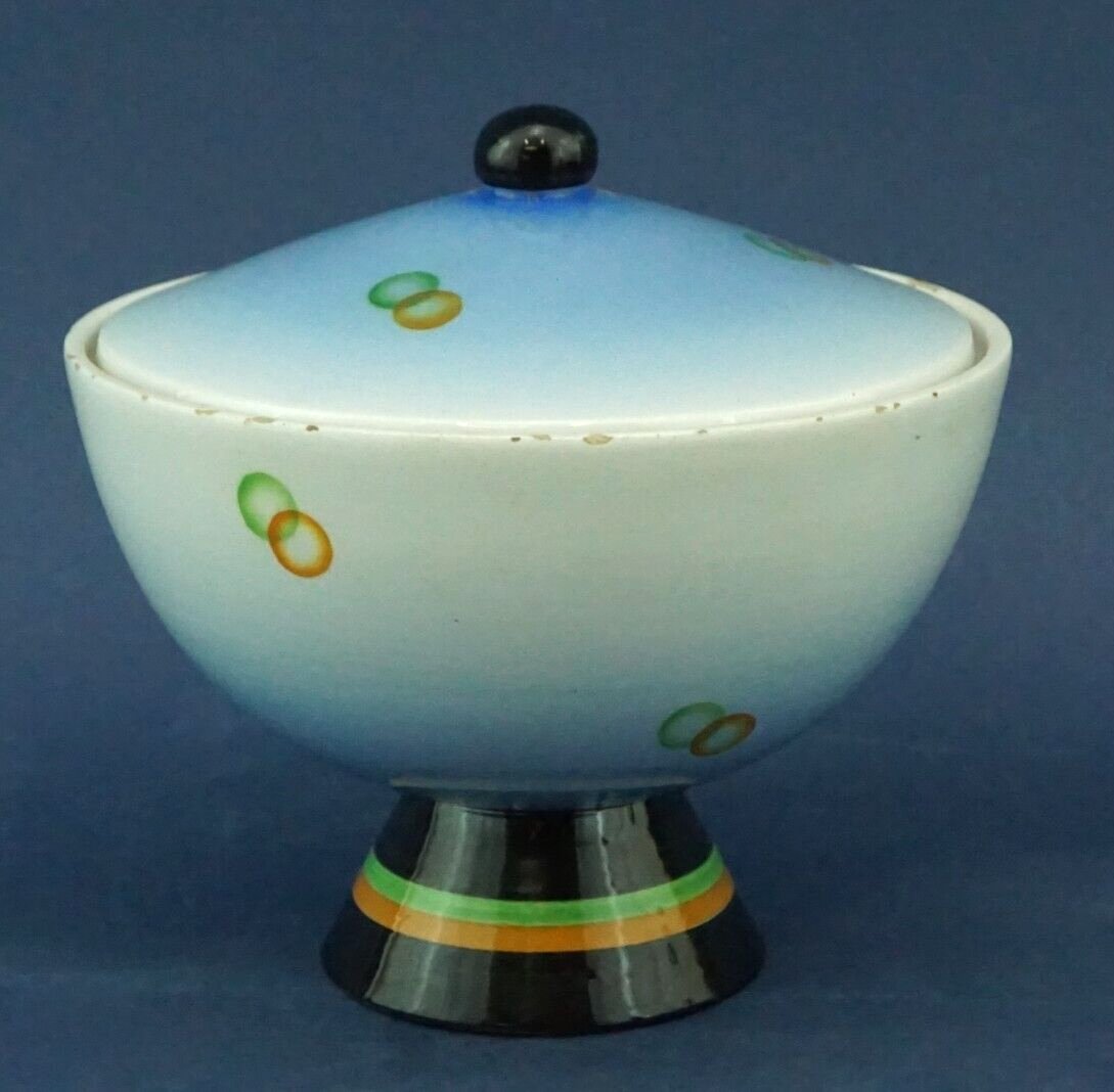 Vintage Italian Ceramic Vase with Lid by the Galvani Factory, 1920s for ...