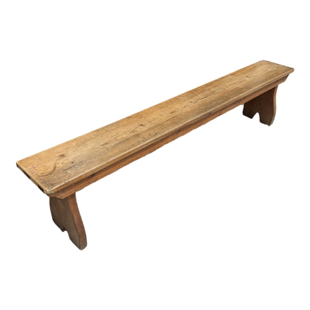 Antique Pine Bench, 1900s for sale at Pamono