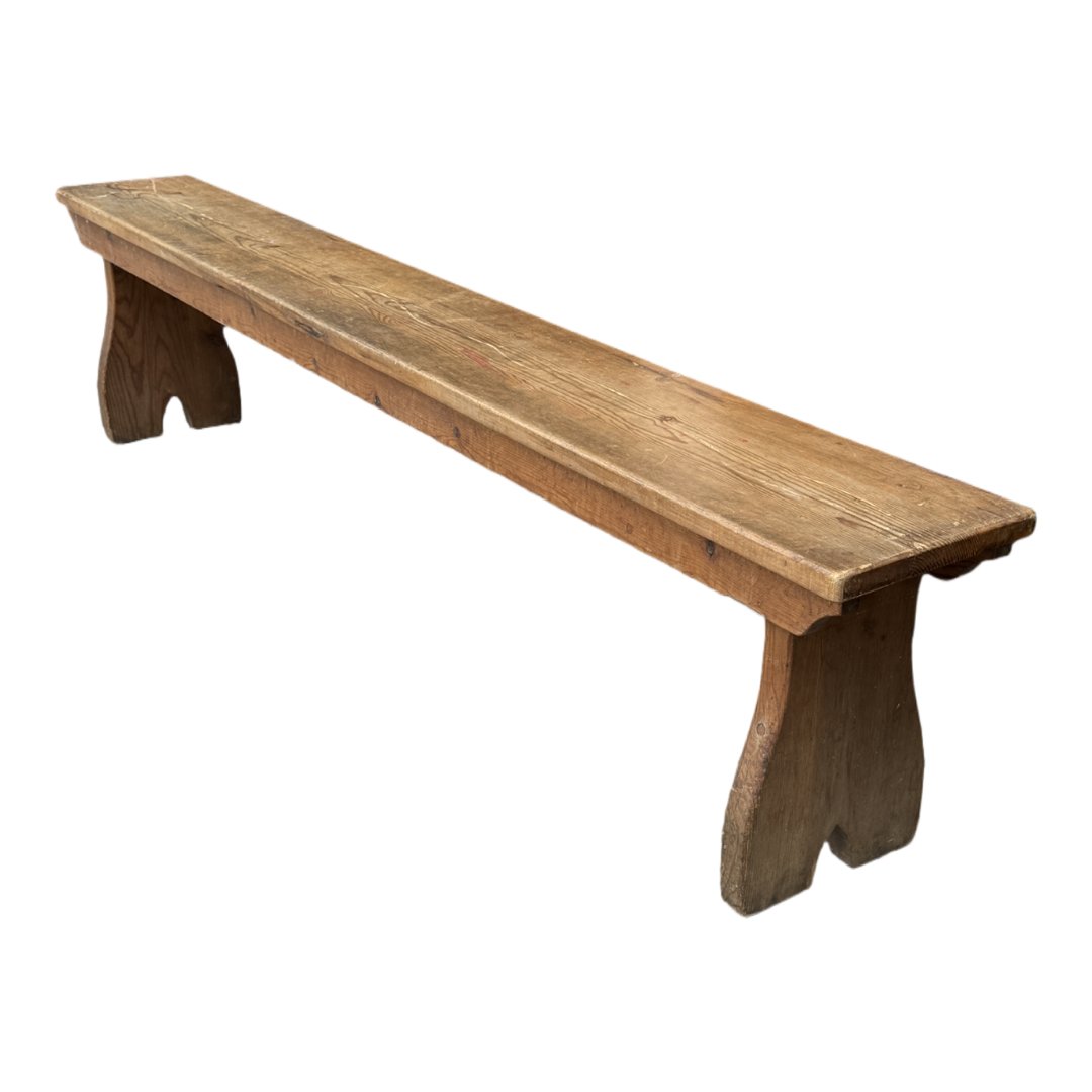 Antique Pine Bench, 1900s for sale at Pamono