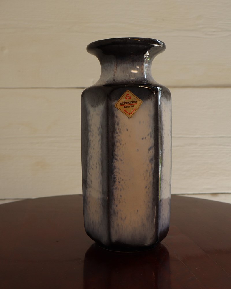 West German Sand and Earth Ceramic Vase from Scheurich Keramik, 1970s ...