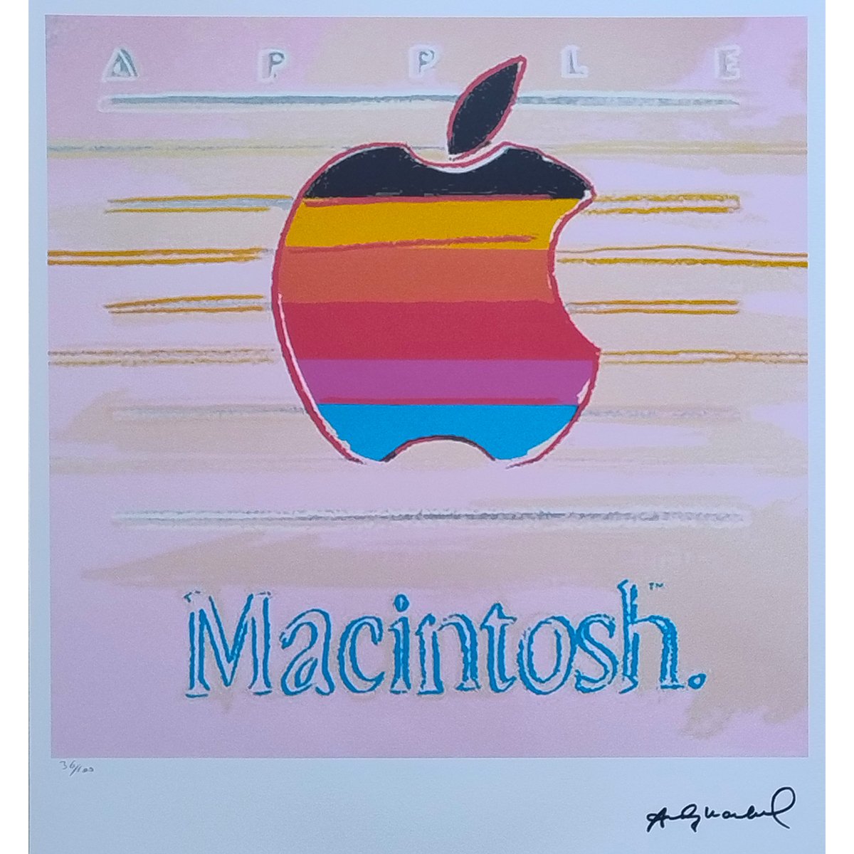 Andy Warhol, Apple Macintosh, 1980s, Lithograph for sale at Pamono