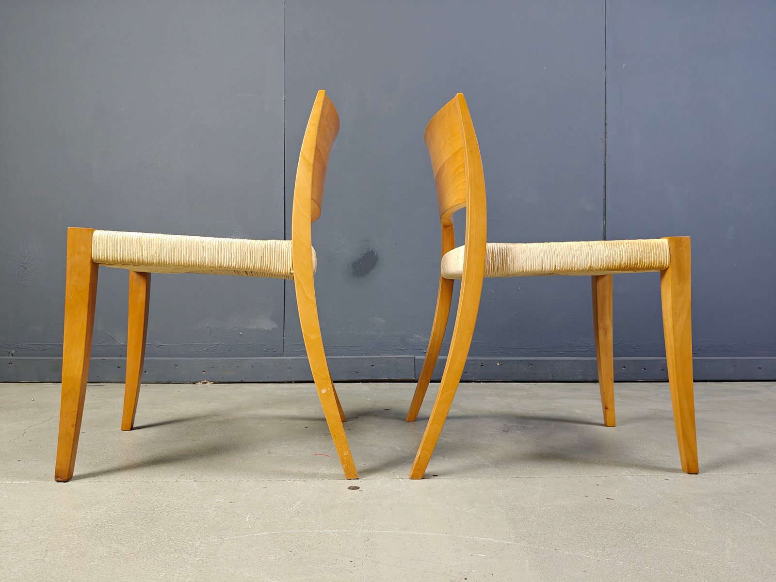 Sedie da pranzo Ticino di Bruno Reichlin per Molteni, anni '90, set di ...