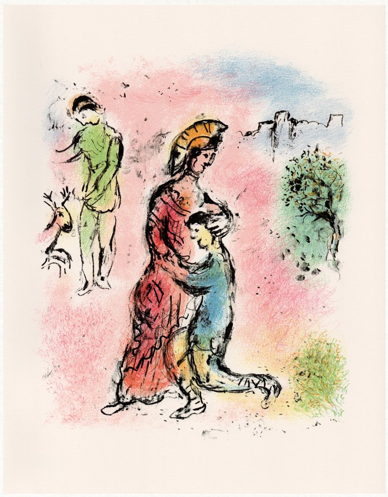 Marc Chagall, Ulysses Reveals His Identity from Odyssey, 1989 ...