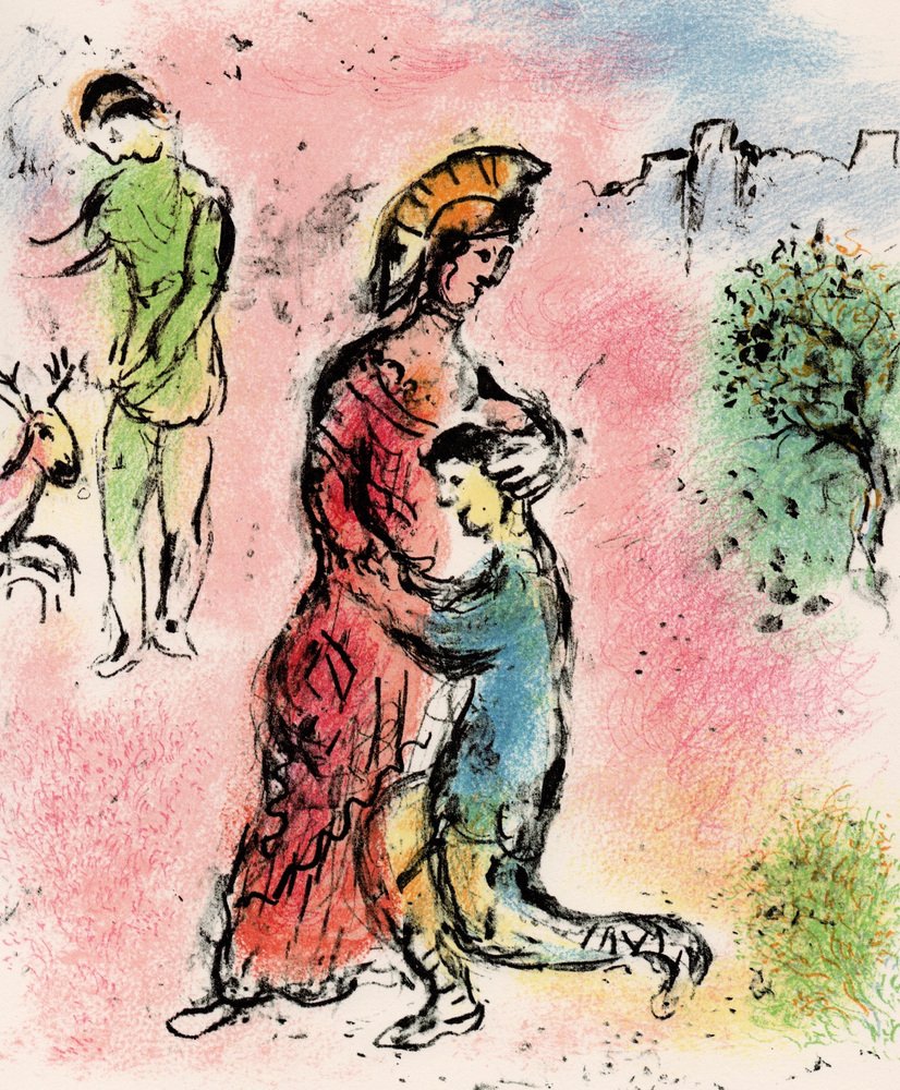 Marc Chagall, Ulysses Reveals His Identity from Odyssey, 1989 ...