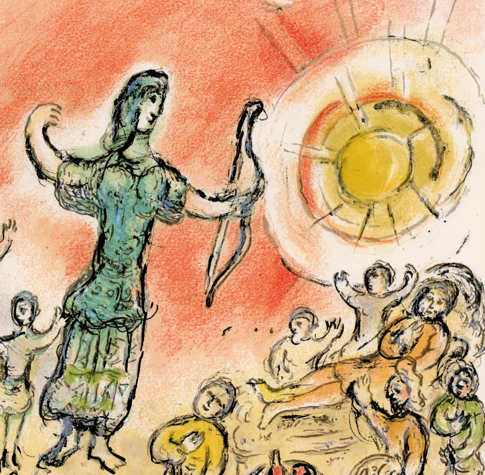 Marc Chagall, Penelope and the Bow of Ulysses from Odyssey, 1989 ...