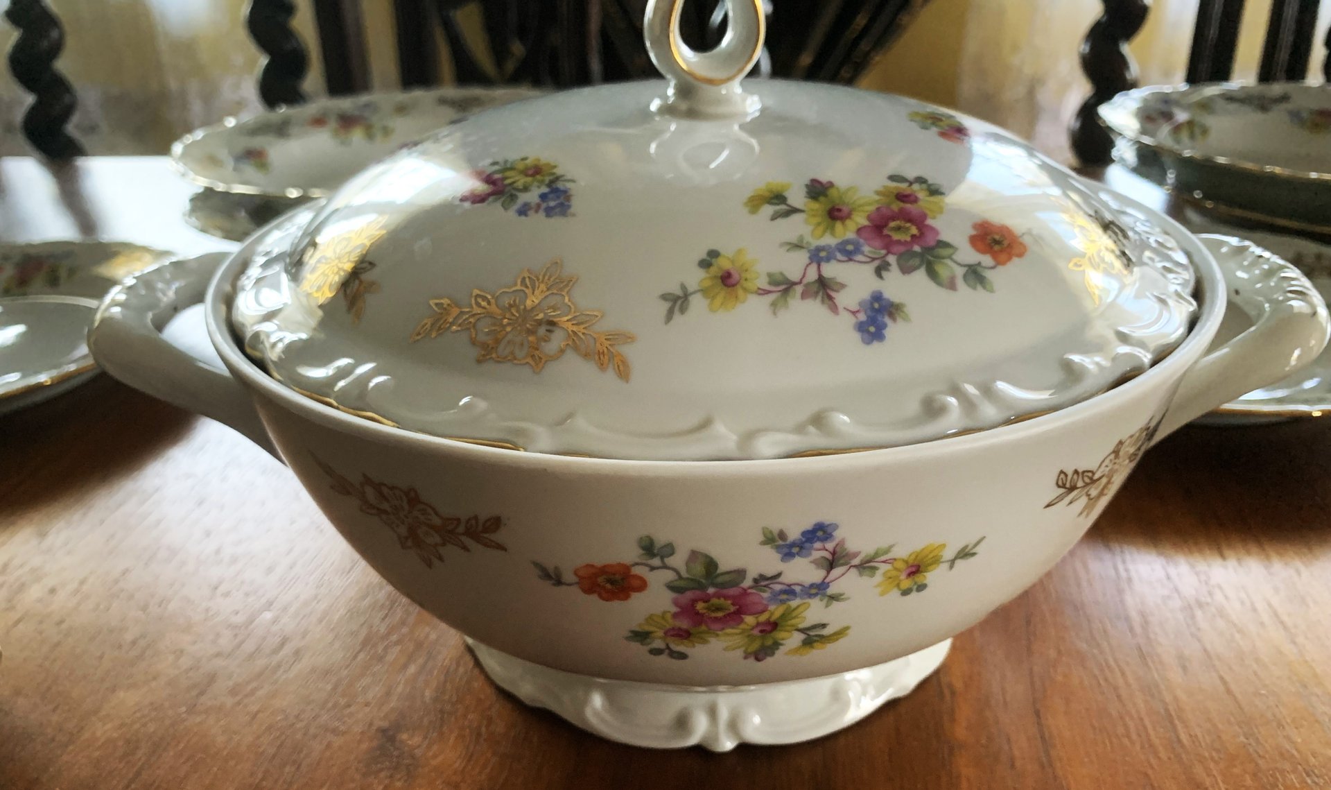 Porcelain Dinner Service for 10 from Kahla, 1950s, Set of 39 for sale at Pamono