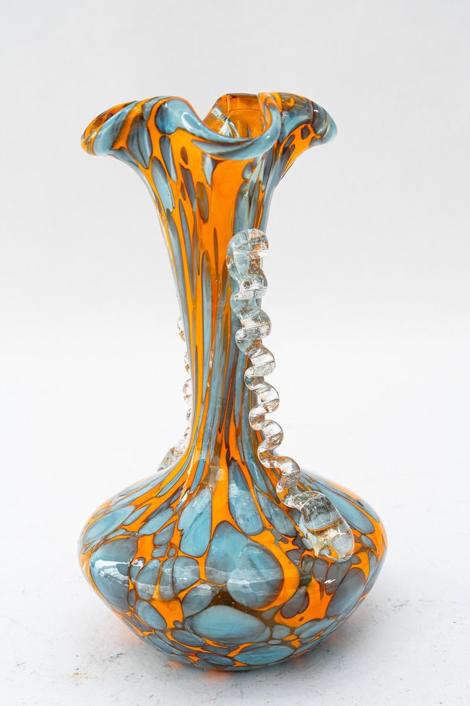 Italian Millefiori Art Glass Vase, 1950s for sale at Pamono