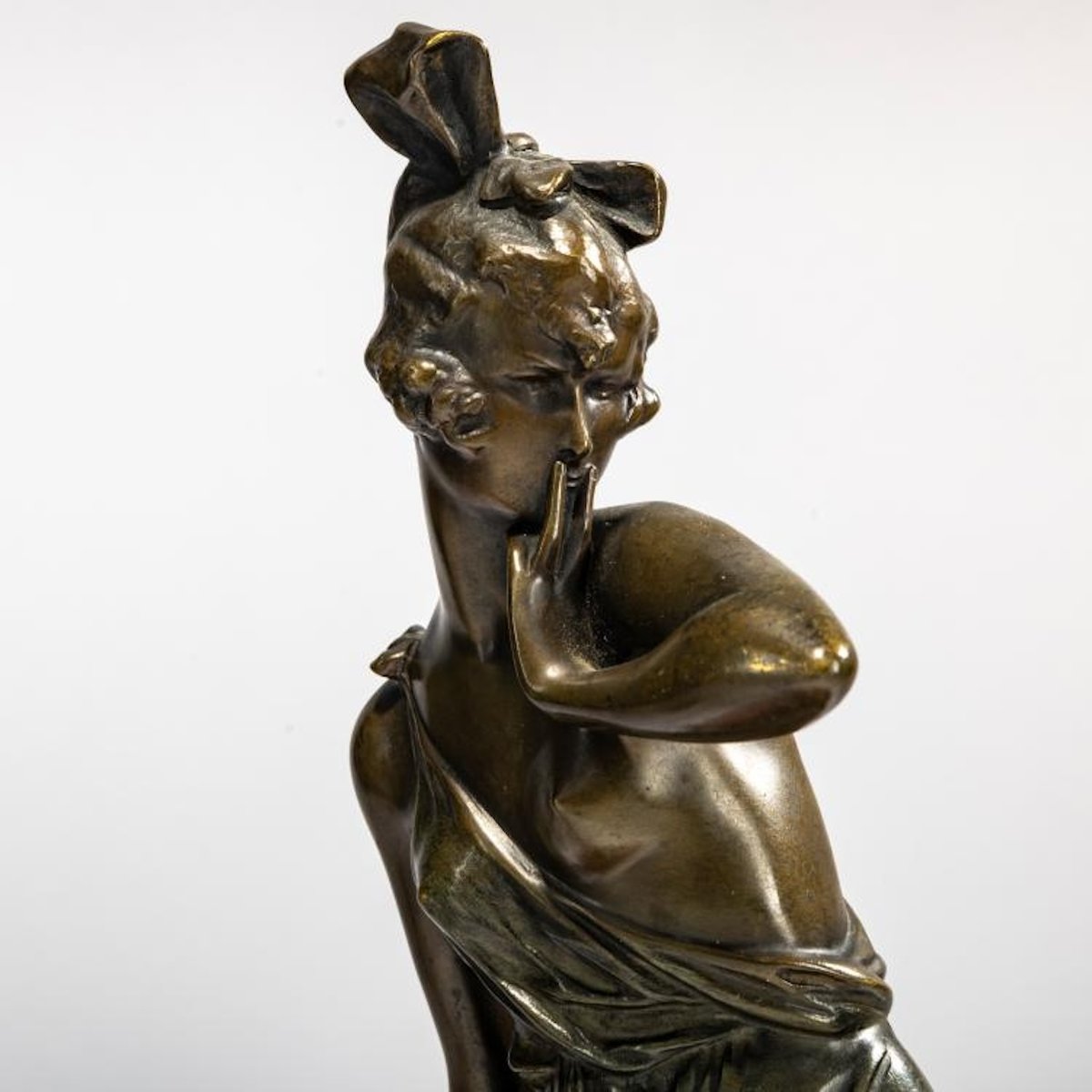 Bruno Zach, Art Deco Flapper Girl, 1920s, Bronze for sale at Pamono