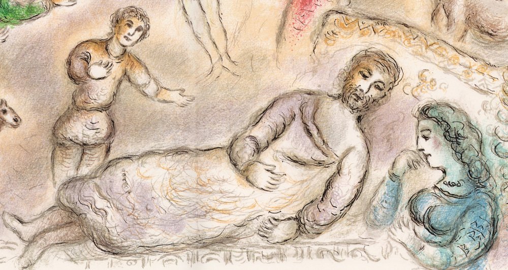 Marc Chagall, Peace Regained from Odyssey, 1989, Lithograph for sale at ...
