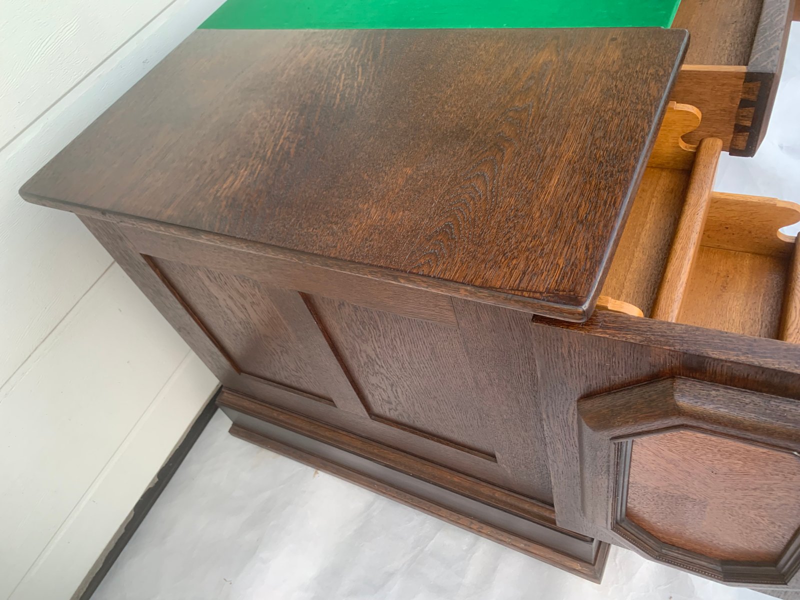 Neo-Renaissance Style Oak Executive Desk, 1930s for sale at Pamono