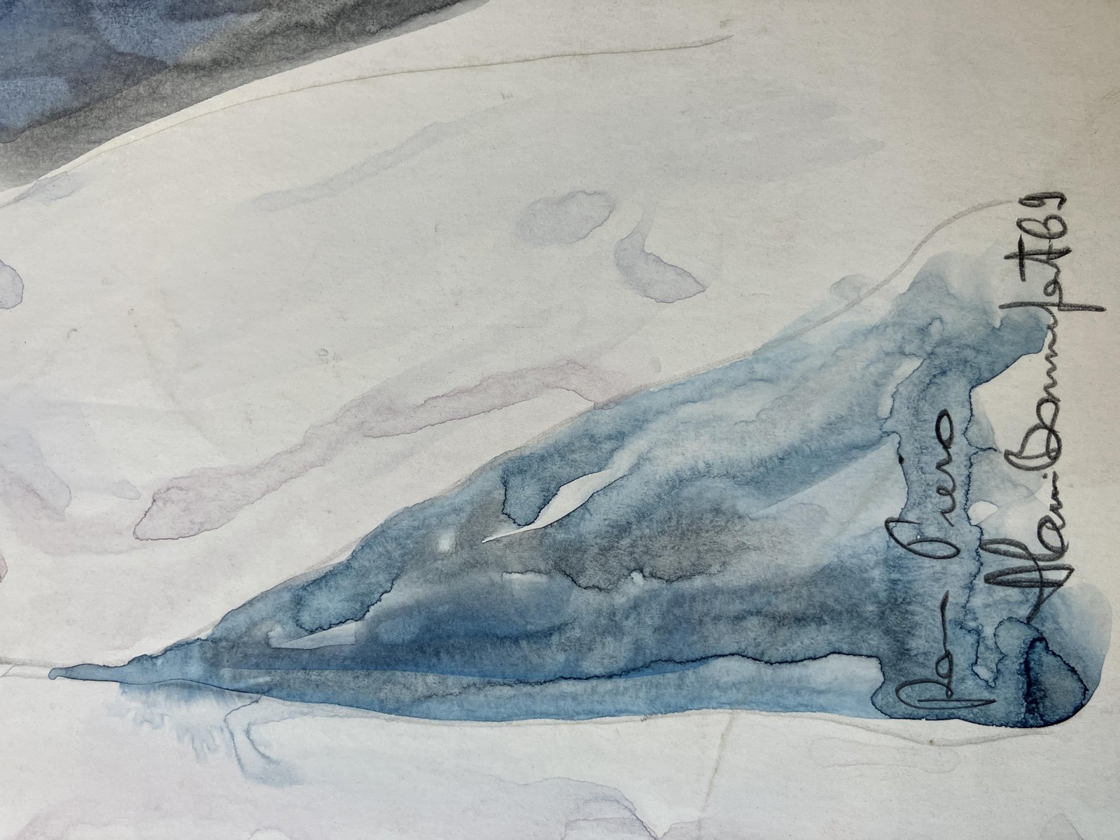 Alain Bonnefoit, Joséphine, 1969, Watercolor Drawing for sale at Pamono