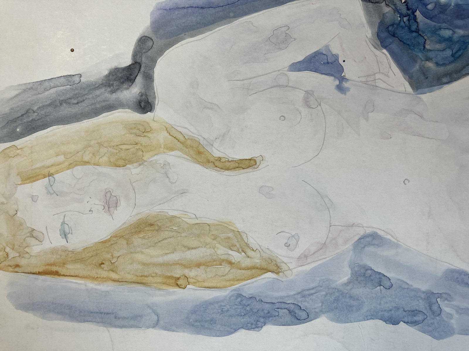 Alain Bonnefoit, Joséphine, 1969, Watercolor Drawing for sale at Pamono