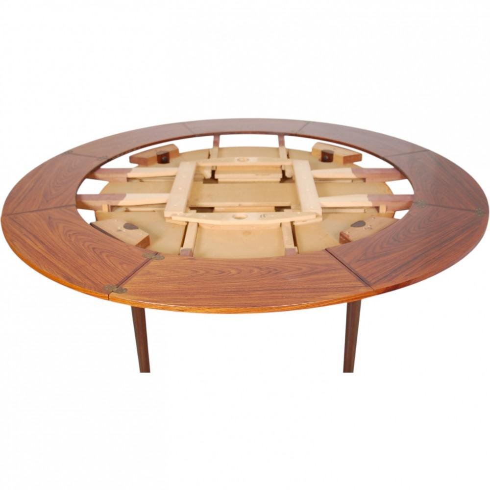 Flip Flap Dining Table in Rosewood from Dyrlund, 1960s for sale at Pamono
