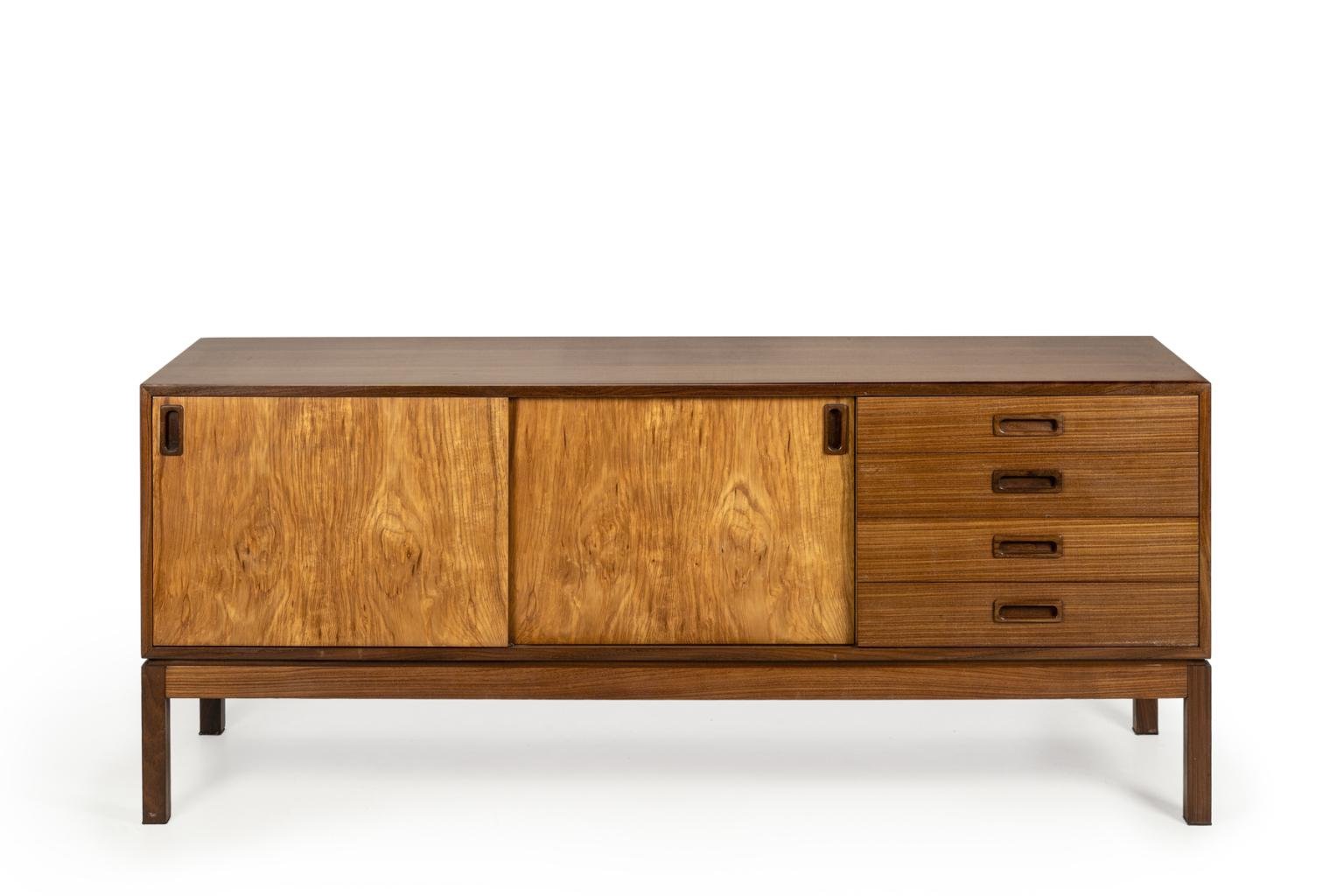 Classic Danish Sideboard in Teak, 1970s for sale at Pamono