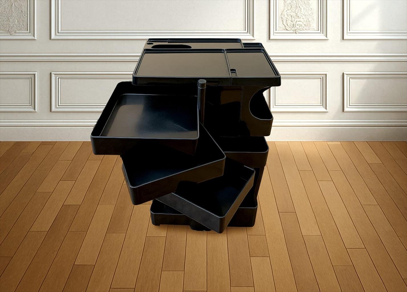 Schwarzer Boby Cart von Joe Colombo für Bieffeplast bei Pamono kaufen