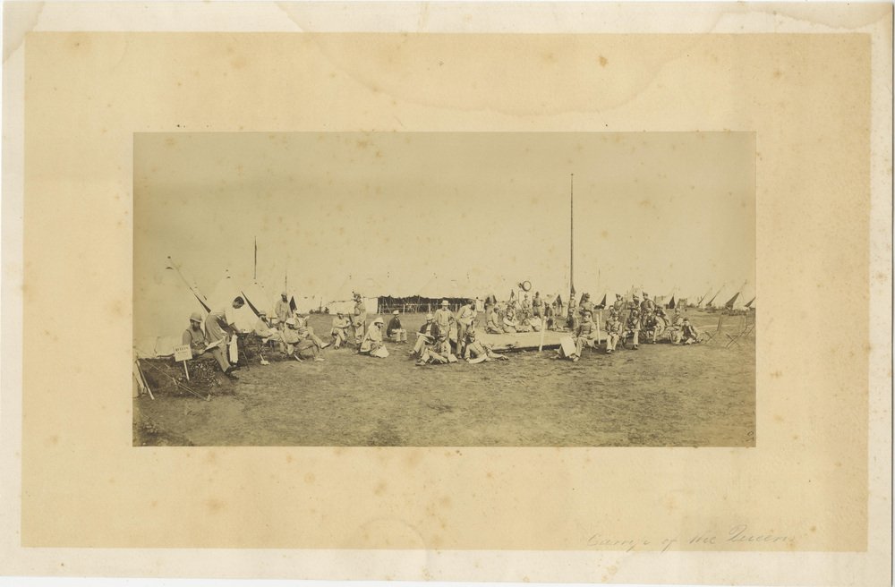 British Army Camp Scenes, Highland and Queens Regiments, 19th Century ...