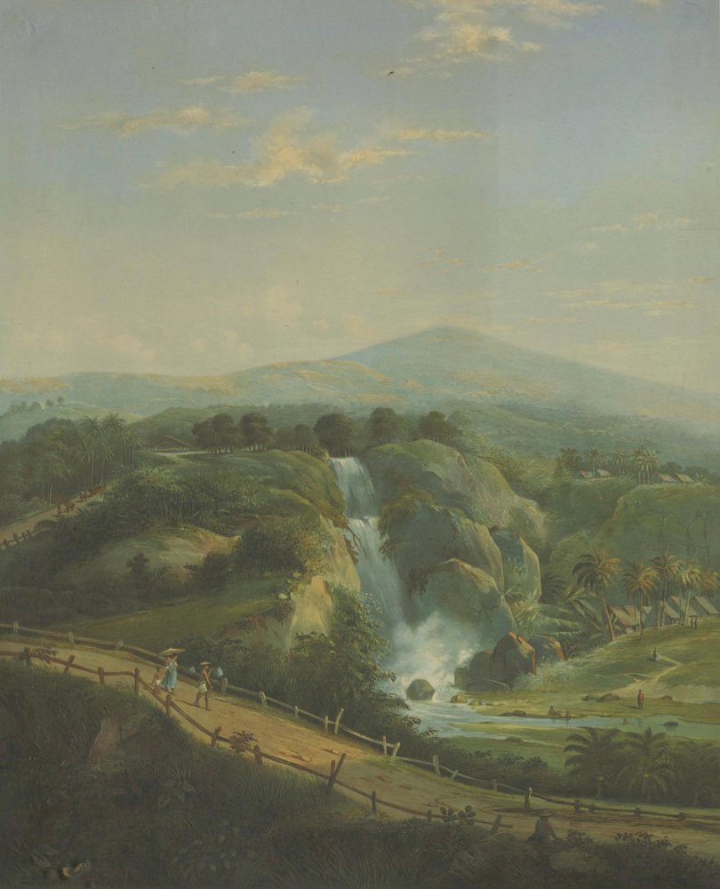 A. Salm, Java Landscapes, 1800s, Deluxe Folio Chromolithographs, Paper ...