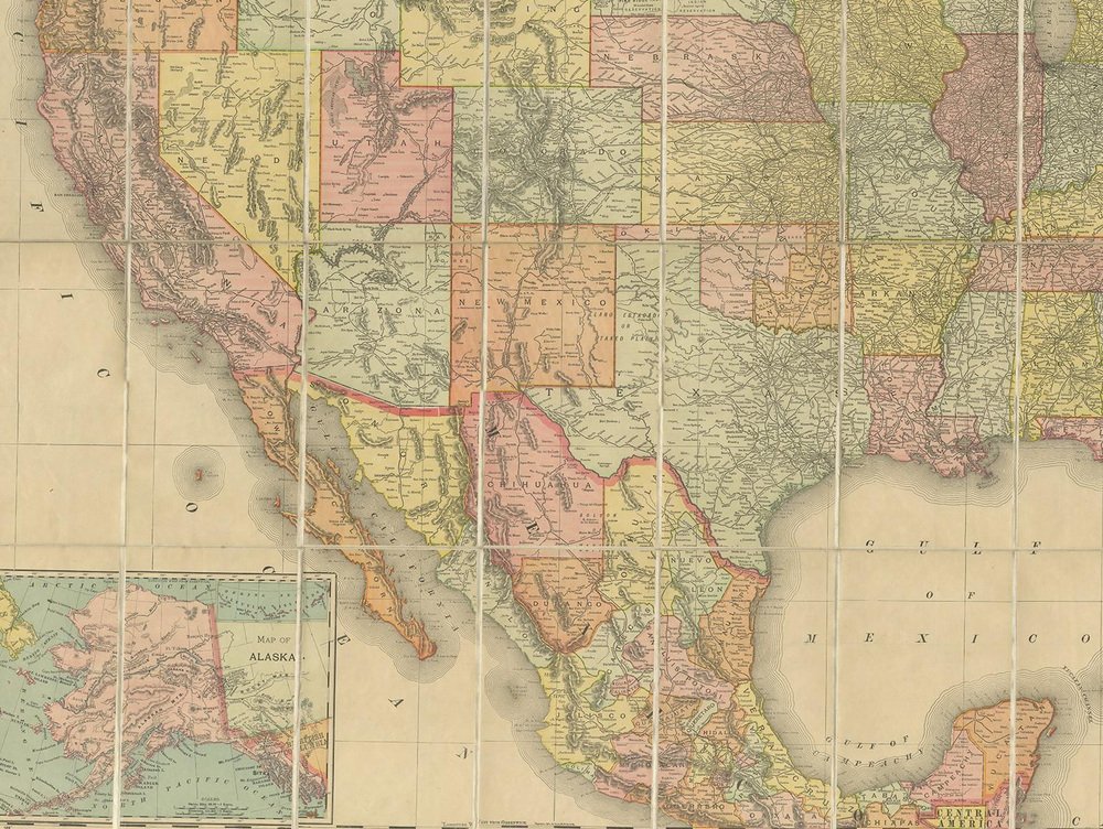 Antique Railroad Map of the United States by Rand, McNally & Co., 1900 ...