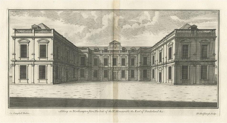 Campbell, Illustration of Althorp, Previous Home of Lady Diana Spencer ...