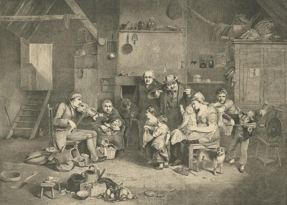 Vizetelly, The Blind Fiddler, 1844, Print for sale at Pamono