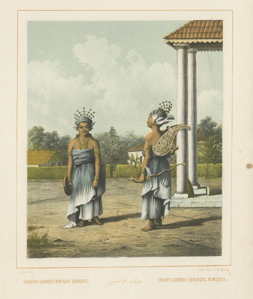 After Auguste van Pers, Illustration of Indonesian Children Dressed Up ...