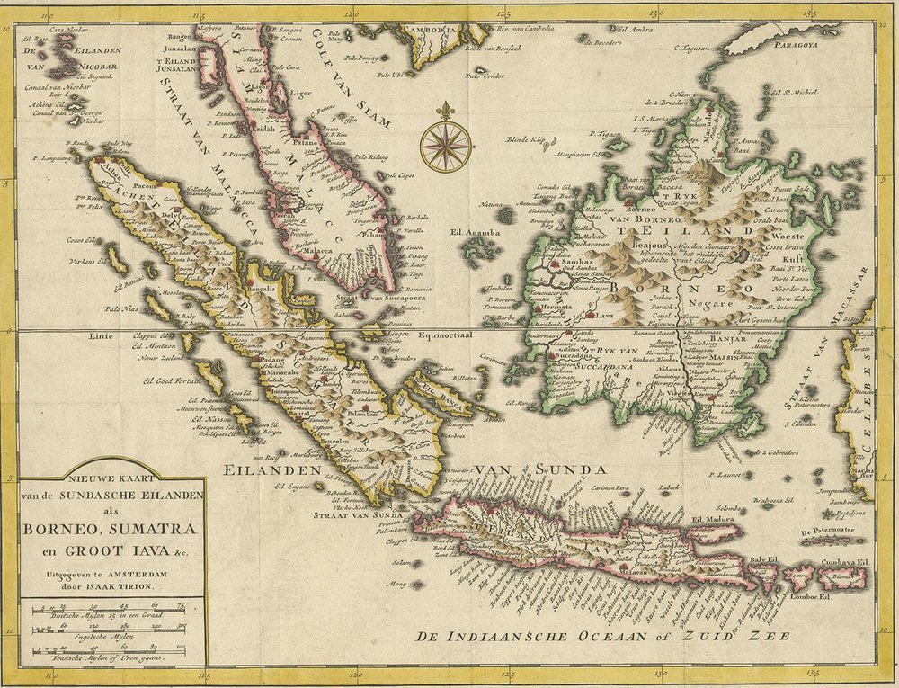 Antique Map of the Sunda Islands Sumatra, 1739 for sale at Pamono