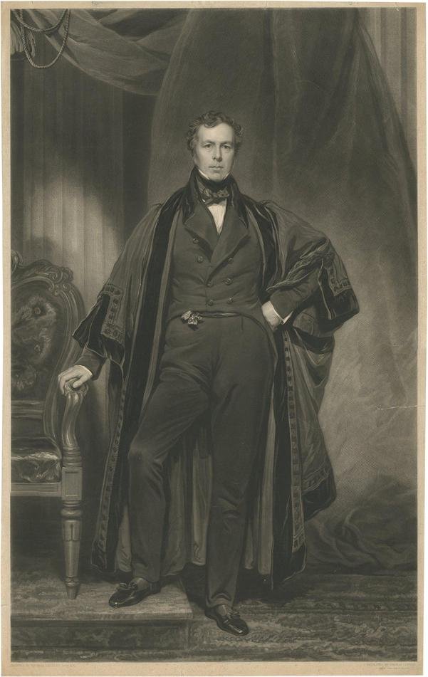 After Thomas Phillips, Portrait of William Wallace Currie, First Mayor ...