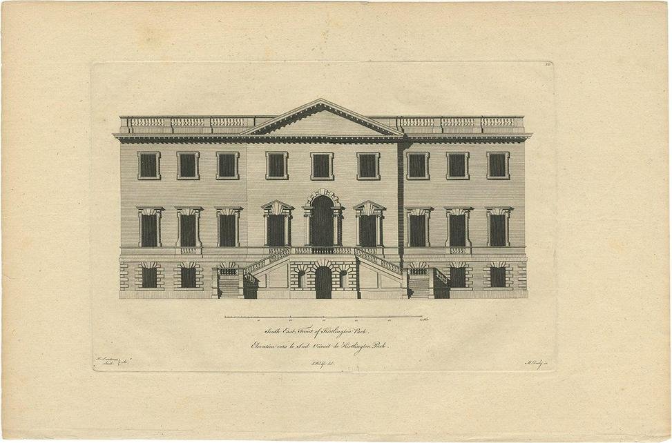 Woolfe, Illustration of the South-East Facade of the Mansion at ...